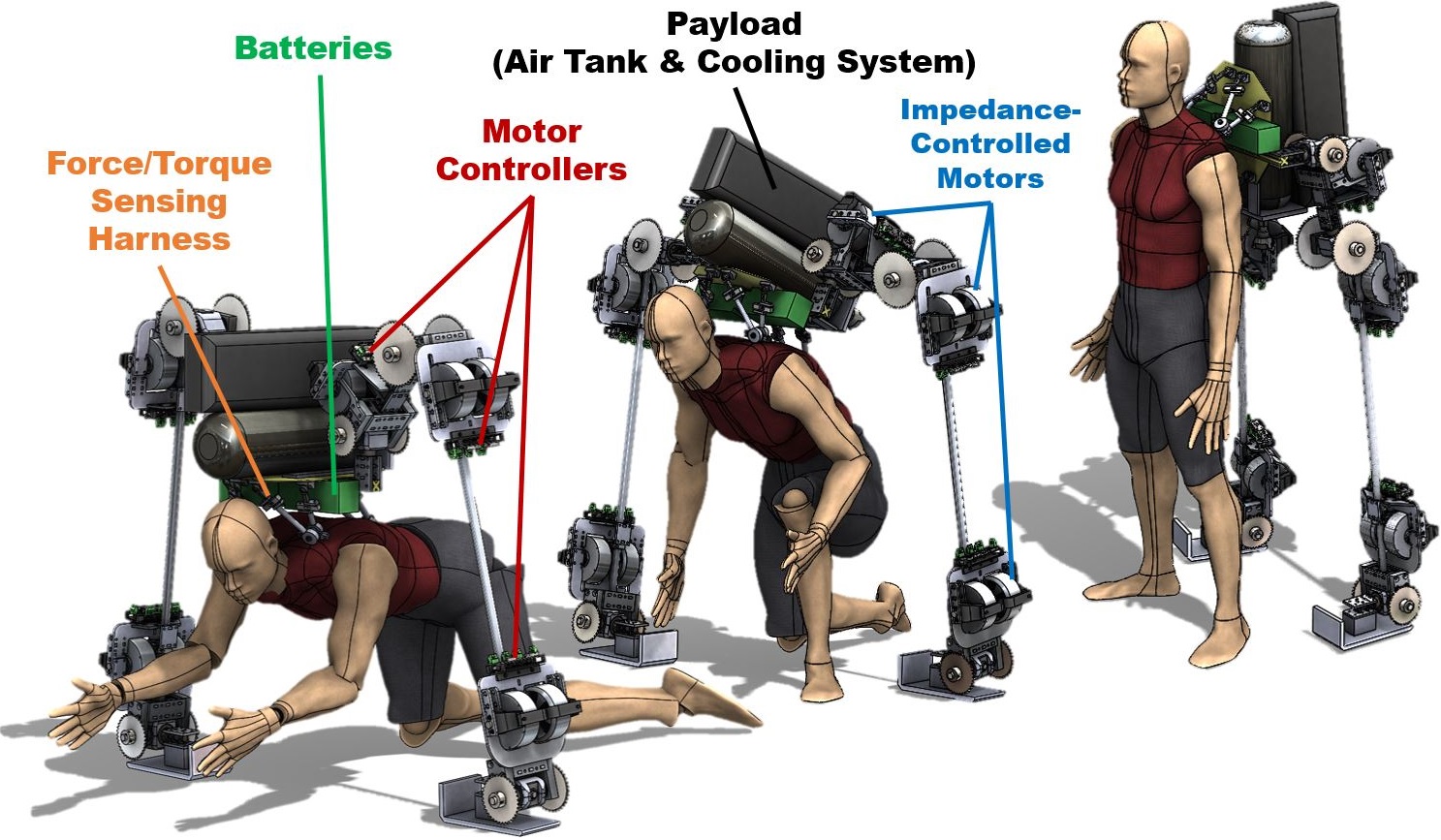 Design, Dynamics, and Control of Extra Robotic Legs for Human Payload ...